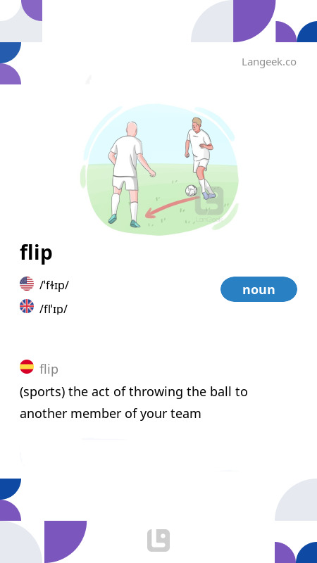 Definición y Significado de "Flip" | Diccionario ilustrado