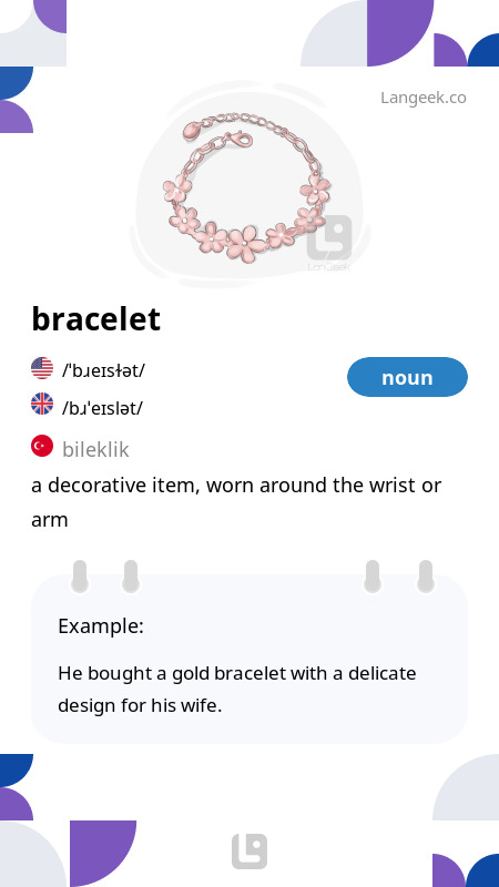Bracelet ne demek store