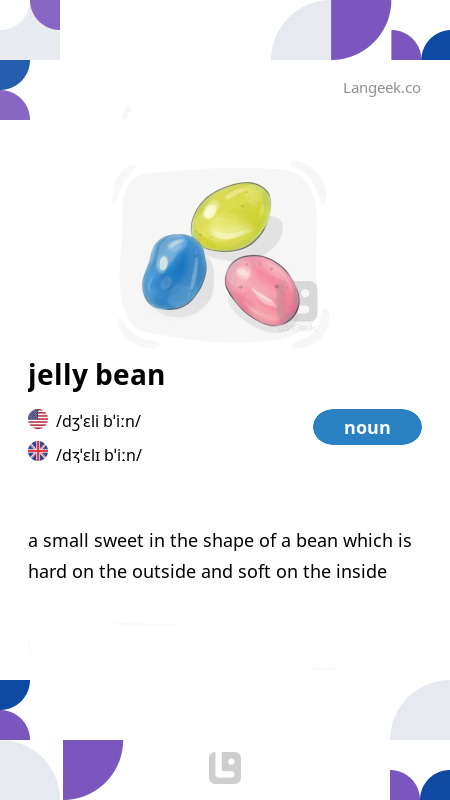 Definition & Meaning of "Jelly bean" | Picture Dictionary