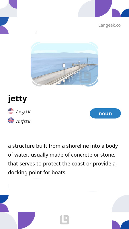 Definition & Meaning of "Jetty" | Picture Dictionary