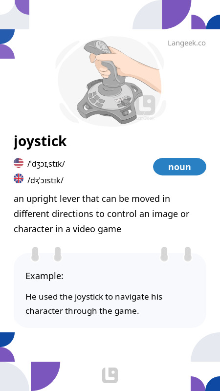 Definition & Meaning of "Joystick" | Picture Dictionary