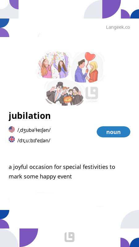 Definition & Meaning of "Jubilation" | Picture Dictionary