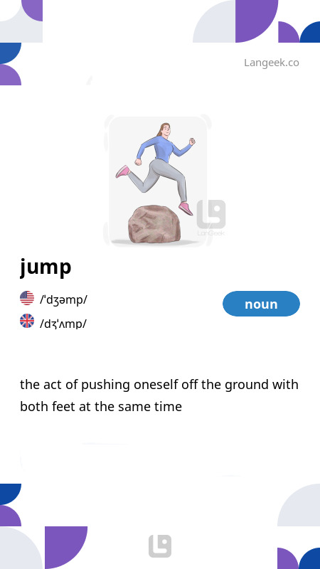 Definition & Meaning of "Jump" | LanGeek