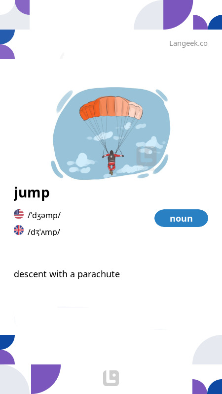 Definition & Meaning of "Jump" | LanGeek