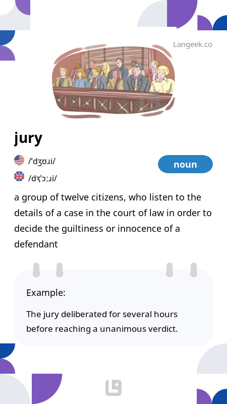 Definition & Meaning of "Jury" | Picture Dictionary