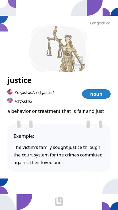 Definition & Meaning of "Justice" | Picture Dictionary