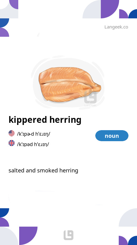 Definition & Meaning of "Kippered herring" | Picture Dictionary