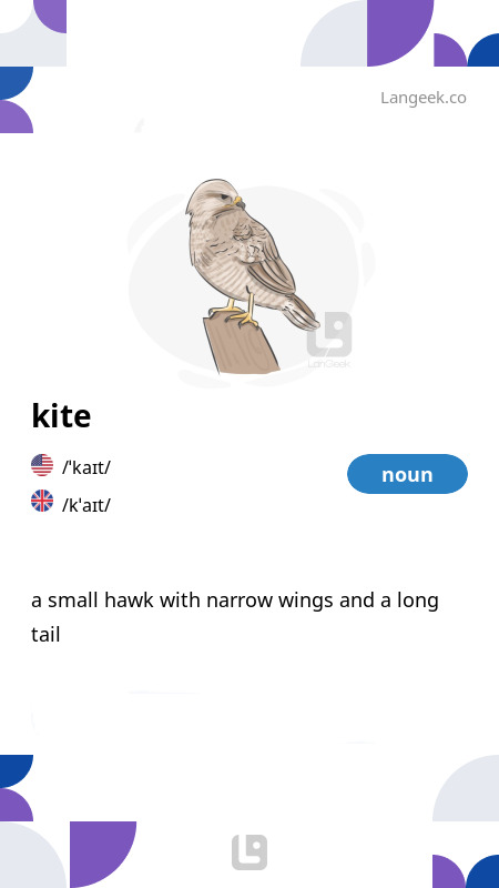 Definition & Meaning of "Kite" | LanGeek