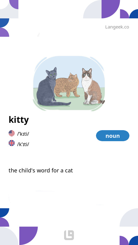 Definition & Meaning of "Kitty" | Picture Dictionary