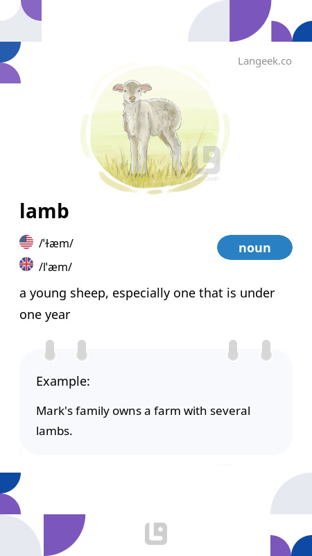 Definition & Meaning of "Lamb" | Picture Dictionary