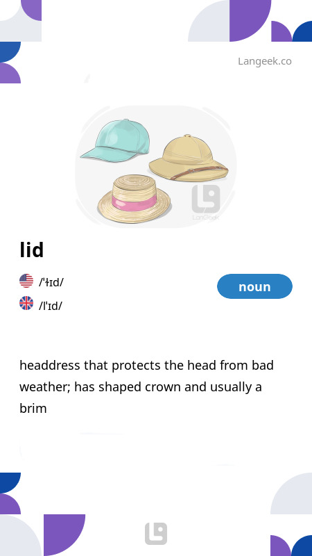 Definition & Meaning of "Lid" | Picture Dictionary