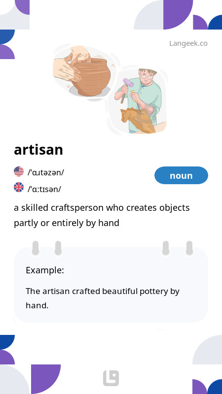 Definition & Meaning of "Artisan" | Picture Dictionary