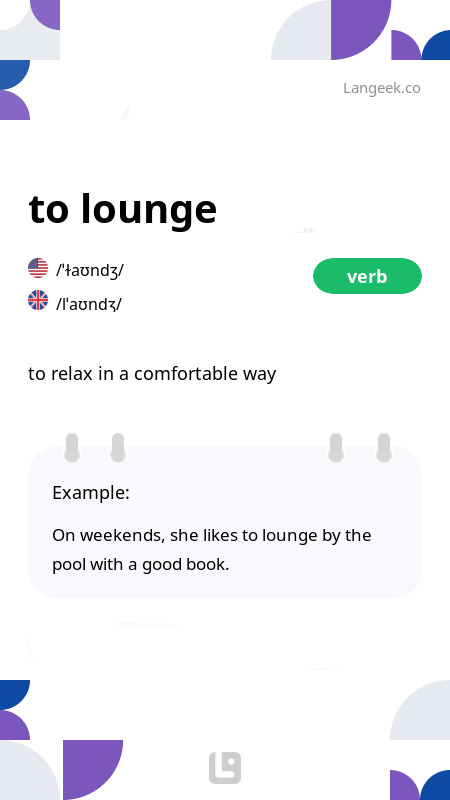 Definition & Meaning of "Lounge" | Picture Dictionary