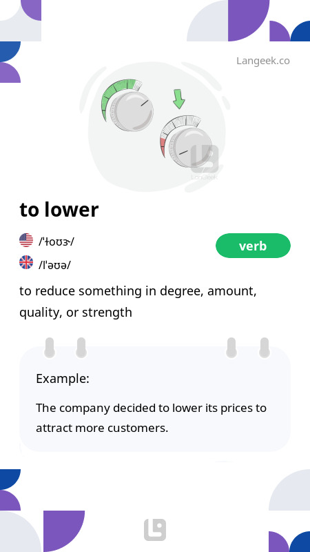 Definition & Meaning of "Lower" | Picture Dictionary