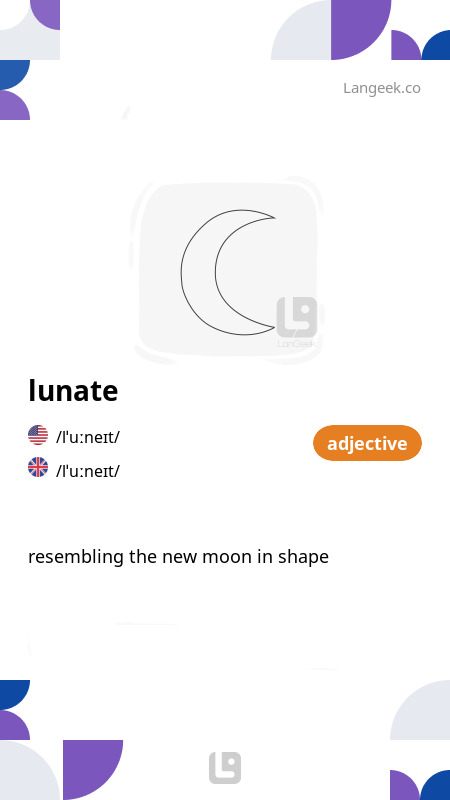 Definition & Meaning of "Lunate" | Picture Dictionary