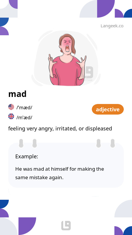 Definition & Meaning of "Mad" | Picture Dictionary
