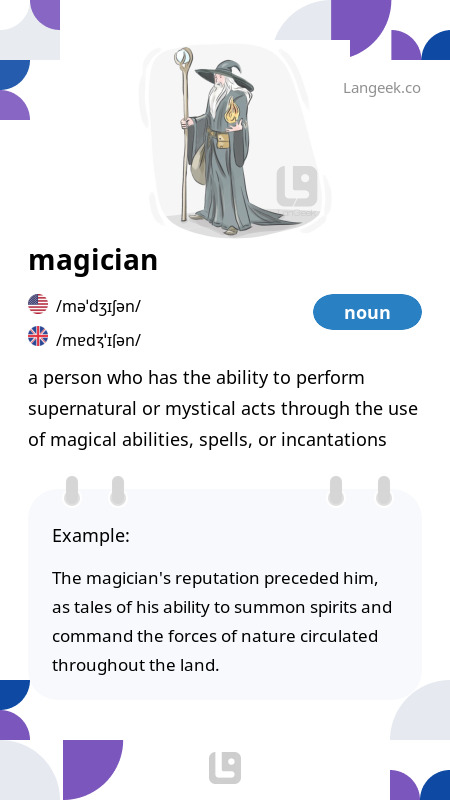 Definition & Meaning of "Magician" | Picture Dictionary
