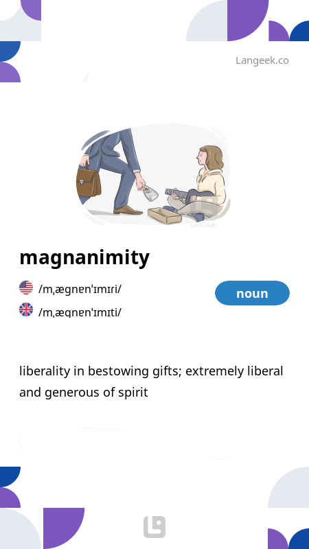 Definition & Meaning of "Magnanimity" | Picture Dictionary