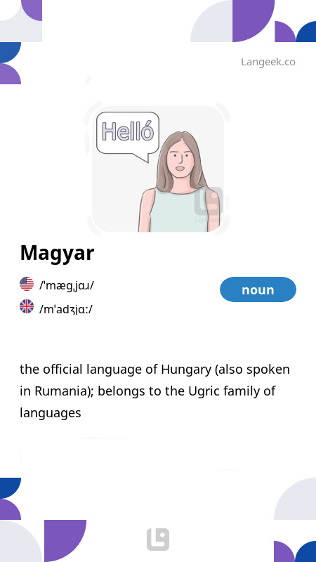 Definition & Meaning of "Magyar" | Picture Dictionary