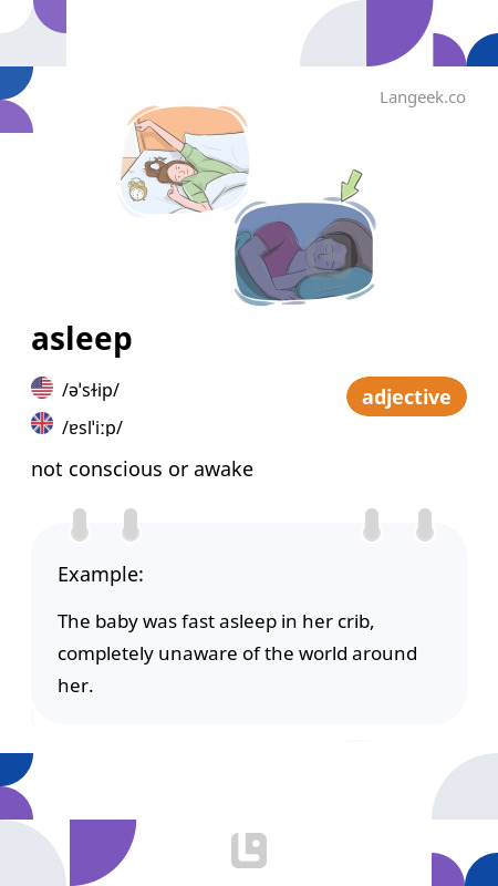 Definition & Meaning of "Asleep" | Picture Dictionary