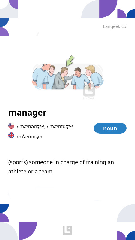 Definition & Meaning of "Manager" | Picture Dictionary