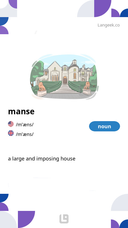 Definition & Meaning of "Manse" | LanGeek