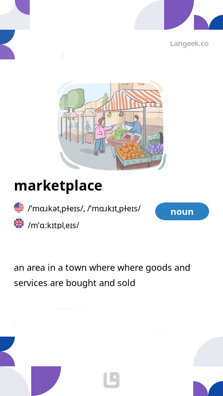 Definition & Meaning of "Marketplace" | Picture Dictionary