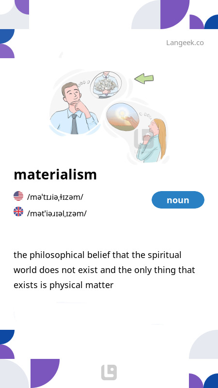Definition & Meaning of "Materialism" | Picture Dictionary