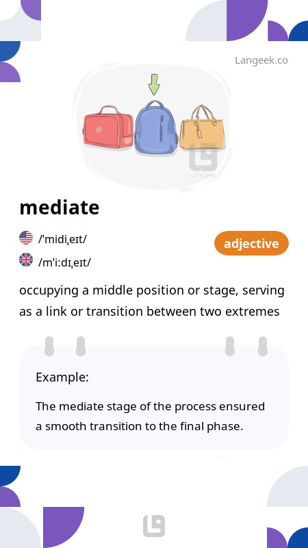 Definition & Meaning of "Mediate" | Picture Dictionary