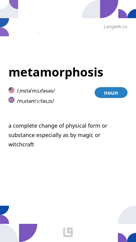 Definition & Meaning of "Metamorphosis" | Picture Dictionary