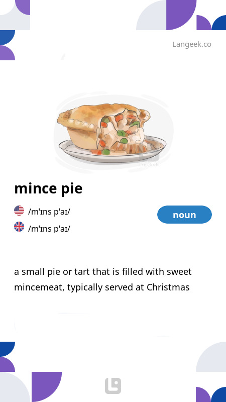 Definition & Meaning of "Mince pie" | Picture Dictionary