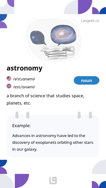 Definition Meaning of Astronomy Picture Dictionary
