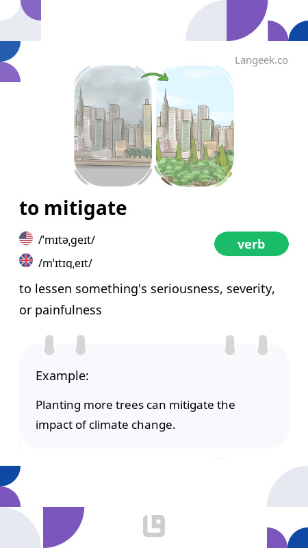 Definition & Meaning of "Mitigate" | Picture Dictionary