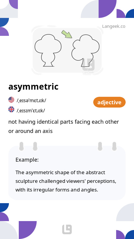 Definition & Meaning of "Asymmetric" | Picture Dictionary