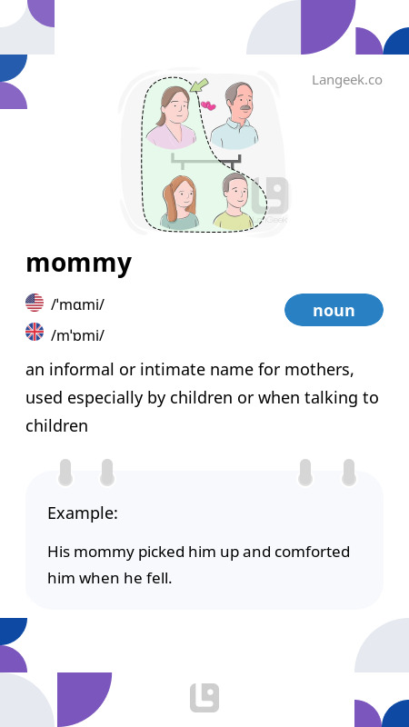 Definition & Meaning of "Mommy" | Picture Dictionary