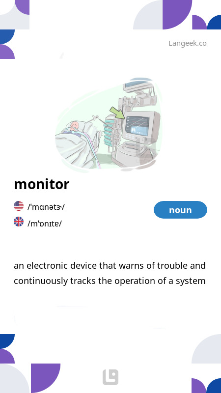 Definition & Meaning of "Monitor" | Picture Dictionary