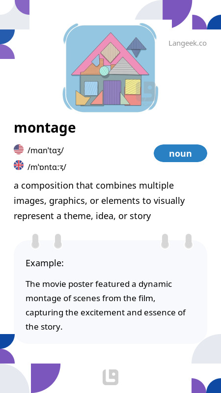 Definition & Meaning of "Montage" | LanGeek