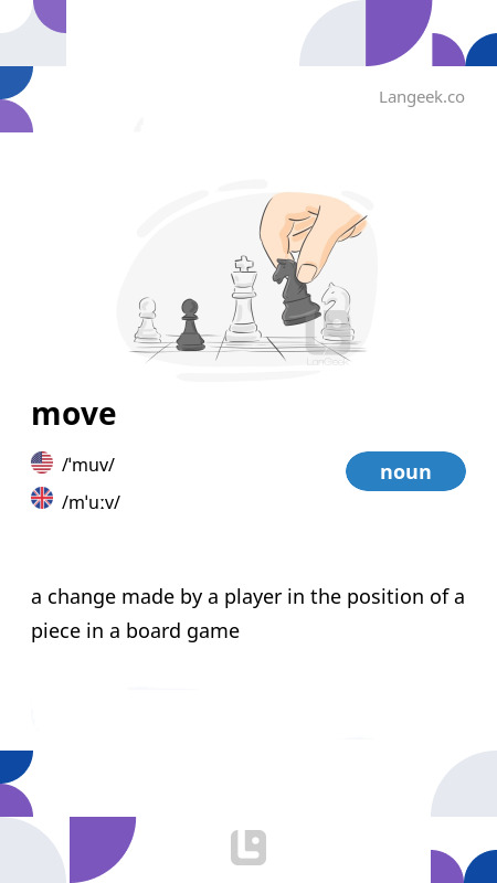 Definition & Meaning of "Move" | LanGeek