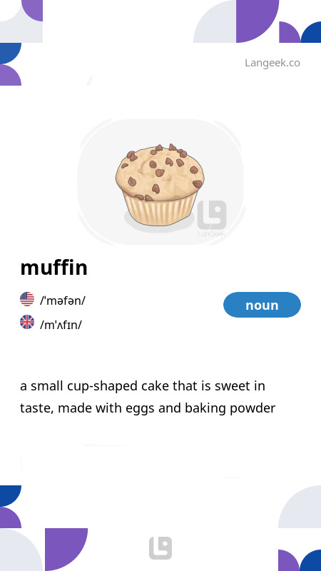 Definition & Meaning of "Muffin" | Picture Dictionary