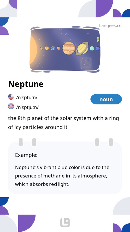 Definition & Meaning of "Neptune" | LanGeek