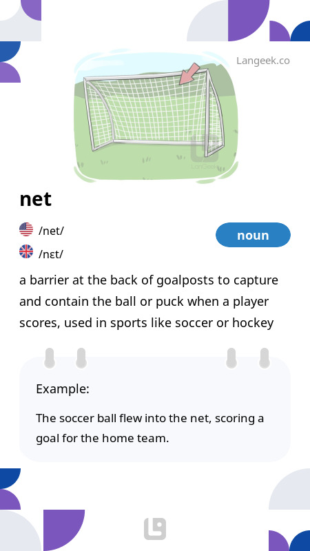 Definition & Meaning of "Net" | LanGeek