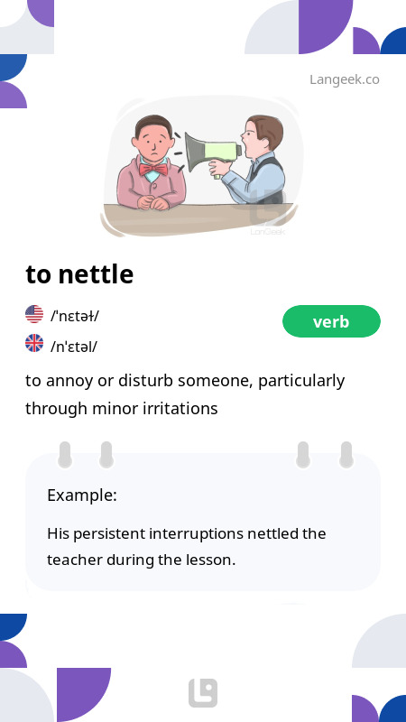 Definition & Meaning of "Nettle" | LanGeek