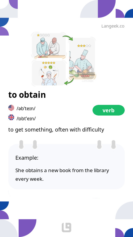 Definition & Meaning of "Obtain" | Picture Dictionary