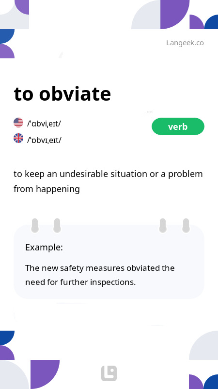 Definition & Meaning of "Obviate" | Picture Dictionary