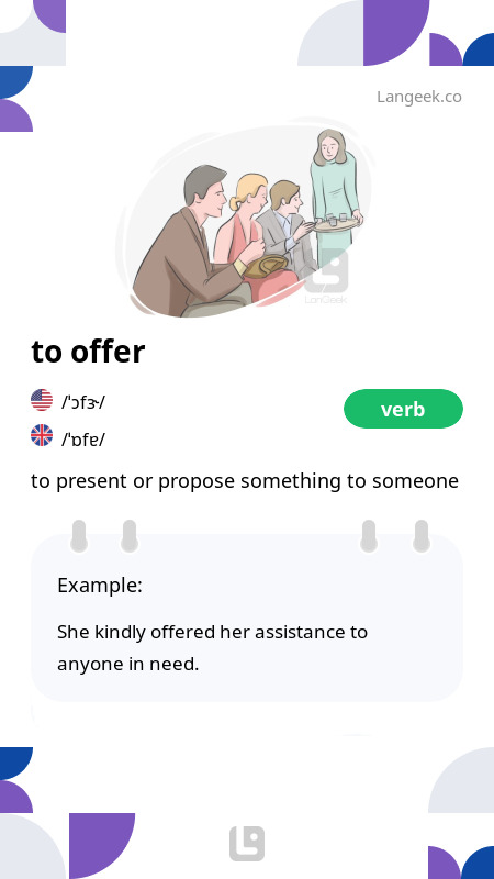 Definition & Meaning of "Offer" | Picture Dictionary