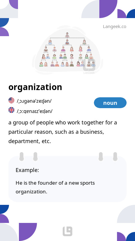 Definition & Meaning of "Organization" | Picture Dictionary