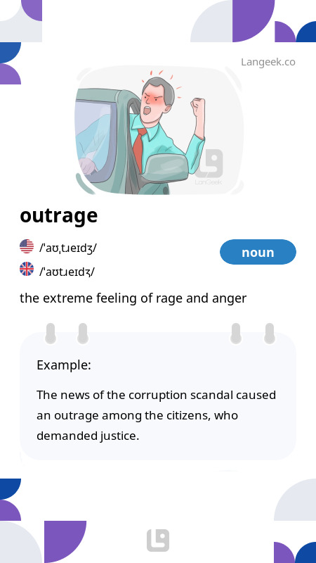 Definition & Meaning of "Outrage" | Picture Dictionary