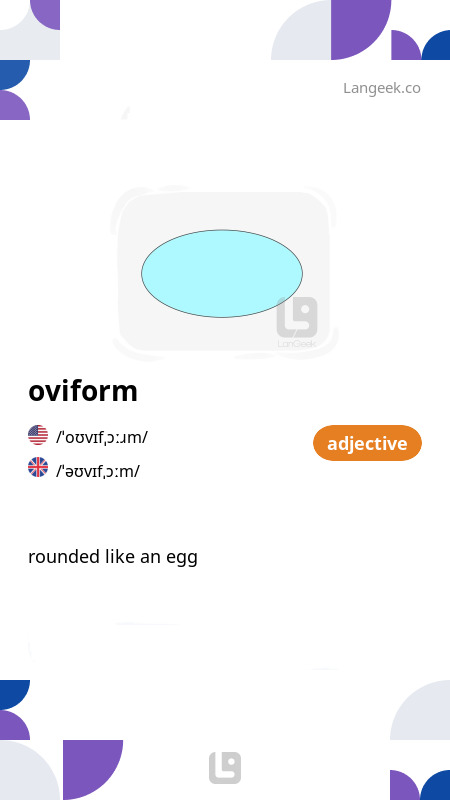 Definition & Meaning of "Oviform" | Picture Dictionary