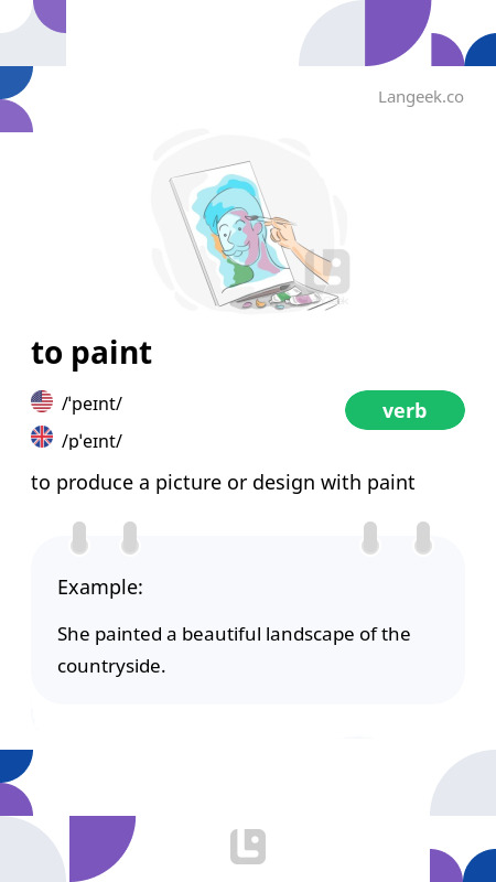 Definition & Meaning of "Paint" | Picture Dictionary