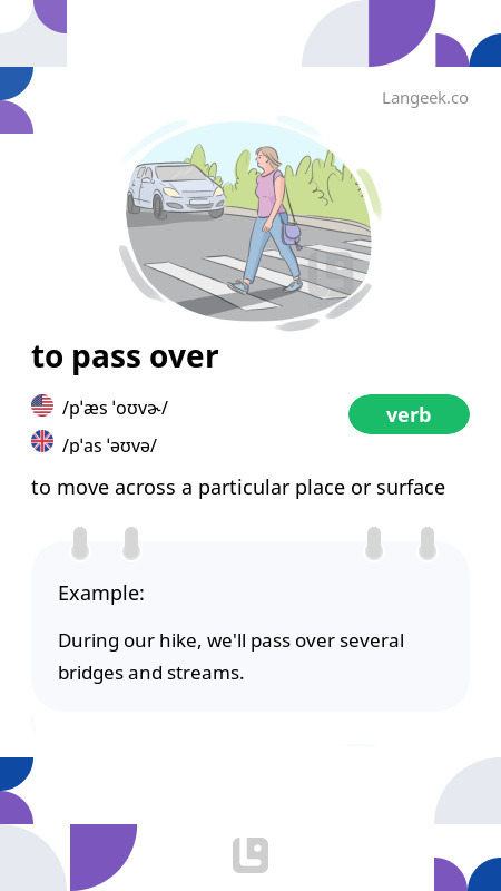 Definition & Meaning of "Pass over" | Picture Dictionary